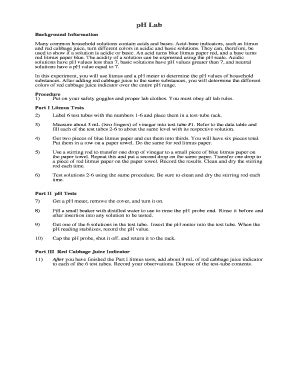 Fillable Online Experiments With Acids And Bases Fun Science Gallery Fax Email Print PdfFiller