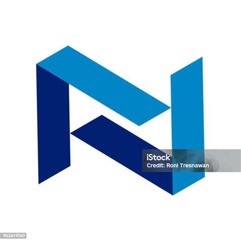 추상 초기 N 심볼 디자인 대문자에 대한 스톡 벡터 아트 및 기타 이미지 대문자 디자인 모던 양식 Istock