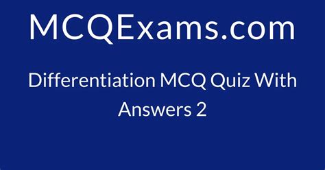 Mcq Questions For Class 11 Commerce Applied Mathematics Differentiation Quiz 2