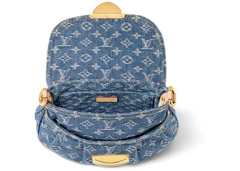 Louis Vuitton Sunset Bag Monogram Denim Blue In Cotton Denim With Gold