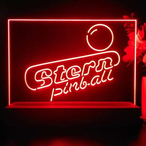 Stern Pinball Logo Led Desk Light Safespecial Led Signs