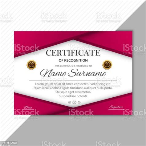 인증서 디플로마 템플릿 다채로운 벡터 일러스트 레이 션 0명에 대한 스톡 벡터 아트 및 기타 이미지 0명 감탄 공부 Istock