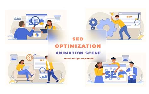 Seo Optimization Animation Scene After Effects Template After Effects Templates