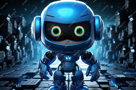 Premium Ai Image 3d Cartoon Character Of A Small Robot Character Ai