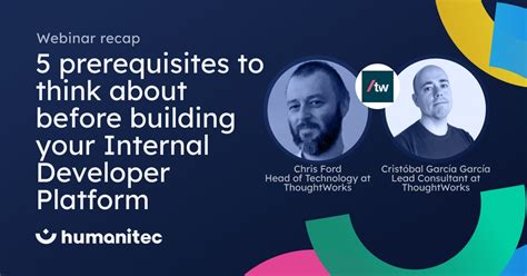 5 Prerequisites To Think About Before Building Your Internal Developer Platform Humanitec