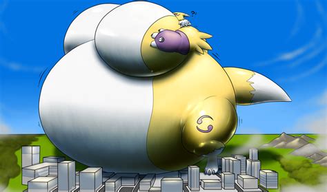 Giant Blimp Renamon By Rickydemont On Deviantart