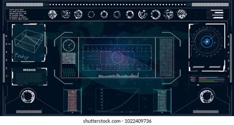 Hud Security Monitoring System Technology Digital Stock Vector Royalty Free 2149030829