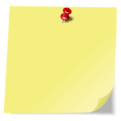Download Note Paper Push Pin Royalty Free Stock Illustration Image Pixabay