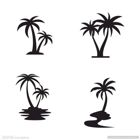 卡通椰子树设计图 广告设计 广告设计 设计图库 昵图网