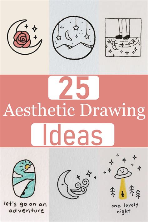 25 Cute Aesthetic Drawing Ideas Easy DIYs Craftsy
