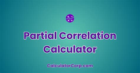 Partial Correlation Calculator