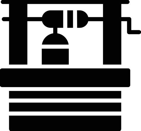 Well Glyph Icon Vector Art At Vecteezy