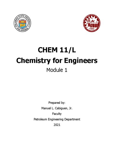 Chemistry Module 1 Pdf Mixture Chemical Substances