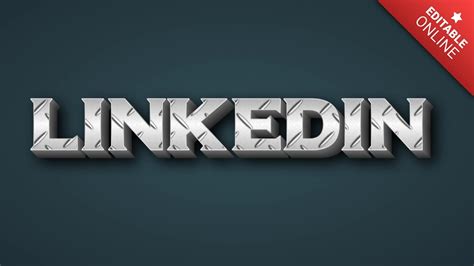 Linkedin Iron Man 3d Text Effect Generator