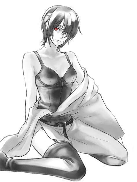 Rule 34 Alternate Costume Bandages Boots Bustier Cma Expressionless Eye Patch Female Female