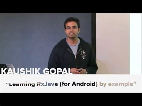 Learning RxJava For Android By Example YouTube Learning Science