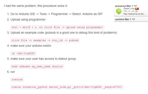 Ros Rosserial Unable To Sync With Device 오류