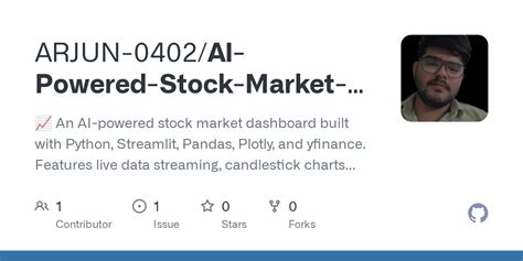 Github Arjun 0402ai Powered Stock Market Dashboard 📈 An Ai Powered