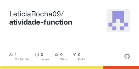 GitHub LeticiaRocha Atividade Function