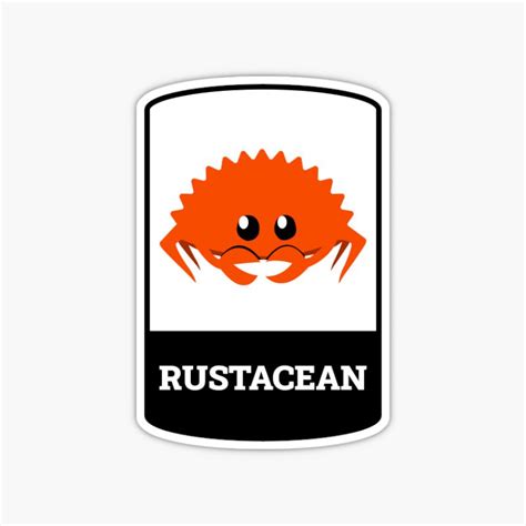 Buy Ferris The Crab Rust Lang Mascot Sticker Online At Best Prices In