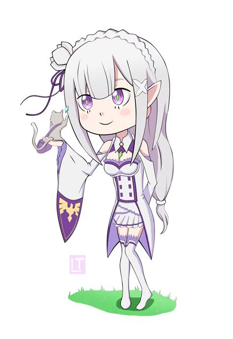 Chibi Emilia From Rezero Kara Hajimeru Isekai Seikatsu Anime Chibi