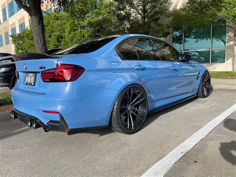 Bmw M3 F80 Blue Cs Forged Cs F6 Wheel Front