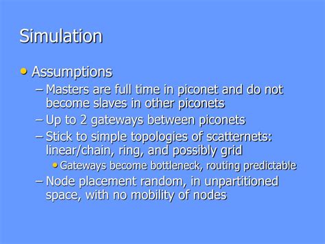 Ppt Tcp Over Bluetooth Simulation And Performance Powerpoint Presentation Id6057145