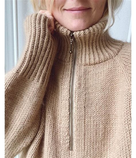 Zipper Sweater Knit And Purl