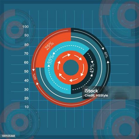 문서 보고서 프레젠테이션 및 인포그래픽에 대한 비즈니스 원형 차트입니다 0명에 대한 스톡 벡터 아트 및 기타 이미지 0명 3차원 형태 개념 Istock