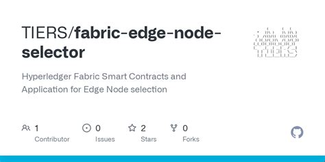 Github Tiersfabric Edge Node Selector Hyperledger Fabric Smart Contracts And Application For
