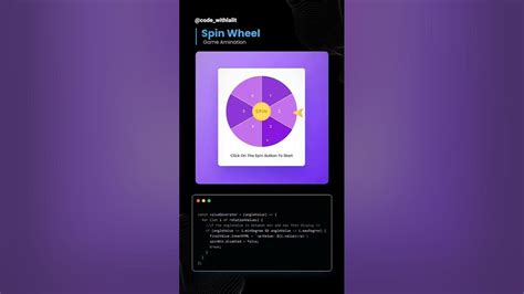 Spin Wheel Game Animation Using Js🧑‍💻 Coding Programming 2024