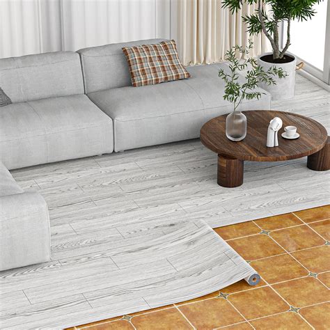 Oxdigi Peel And Stick Vinyl Flooring Roll 24x 393 64 Sqft Self