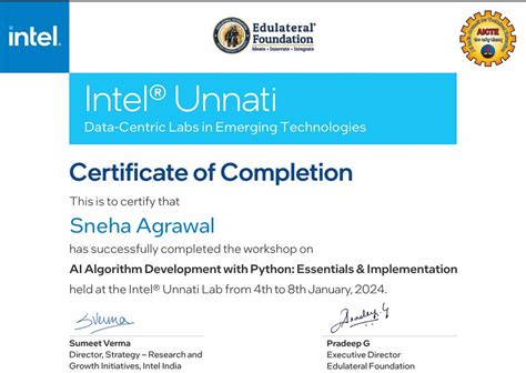 Sneha Agrawal On Linkedin Ai Python Intelunnati Continuouslearning