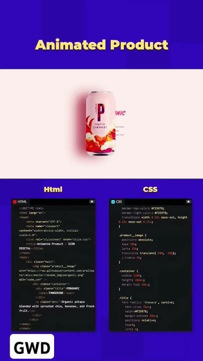product animation css code coding webdesign webproject programming javascript js gwd