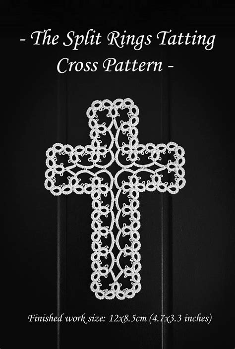 The Split Rings Shuttle Tatting Cross Pattern Etsy