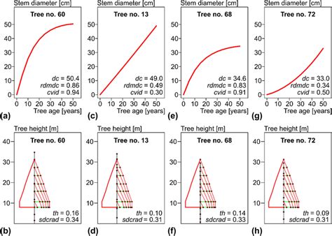 Stem Diameter Developments And Simulated 5 Years Crown Expansion Until Download Scientific