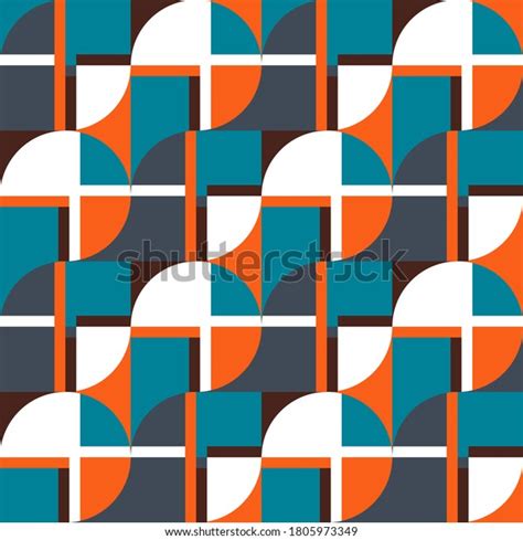 Vector Abstract Geometric Seamless Background Shapes Stock Vector Royalty Free
