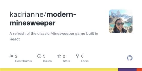 Github Kadrianne Modern Minesweeper A Refresh Of The Classic