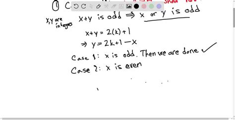Solved Let X And Y Be Integers Prove That If X Y