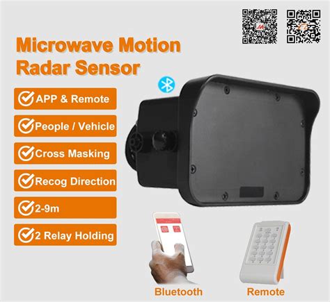 24g Microwave Doppler Radar Sensor And Infrared Photocell For