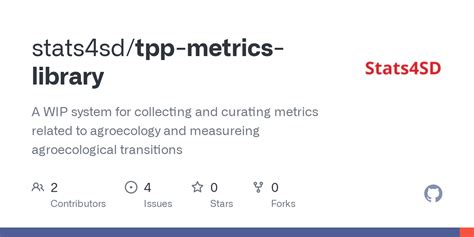 github stats4sd tpp metrics library a wip system for collecting and