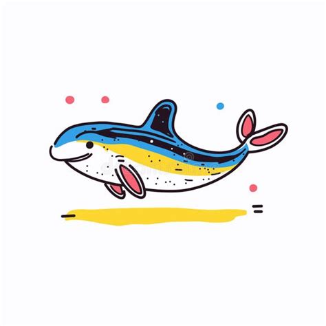 Seaworld Orlando Illustration In An Doodle Inca Cartoon Style Simple