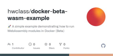 Barış Güler On Linkedin Github Hwclassdocker Beta Wasm Example 🚀 A Simple Example