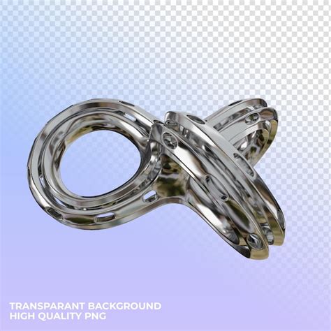 Premium Psd Psd Transparant Chrome Render Shape
