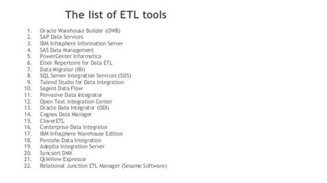 etl tool