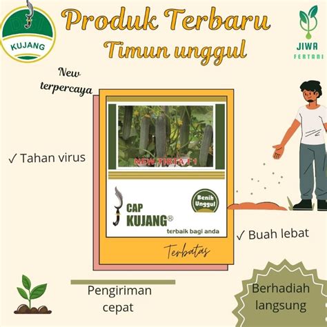 Jual Benih Timun New Tirta F1 Isi 20 Gram 800 Biji 10 Gram 400