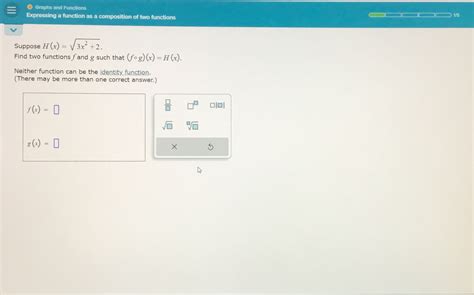Solved Graphs And Functionsexpressing A Function As A