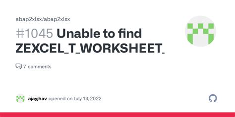 unable to find zexcel t worksheet columndime · issue 1045 · abap2xlsx abap2xlsx · github