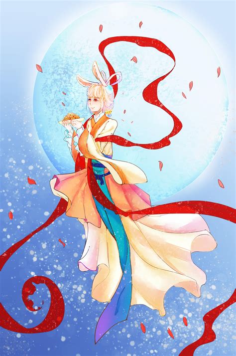 月兔怎么画 如何画玉兔 71周年庆绘画 大山谷图库