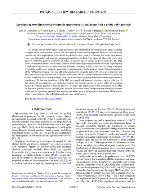 Pdf Accelerating Two Dimensional Electronic Spectroscopy Simulations